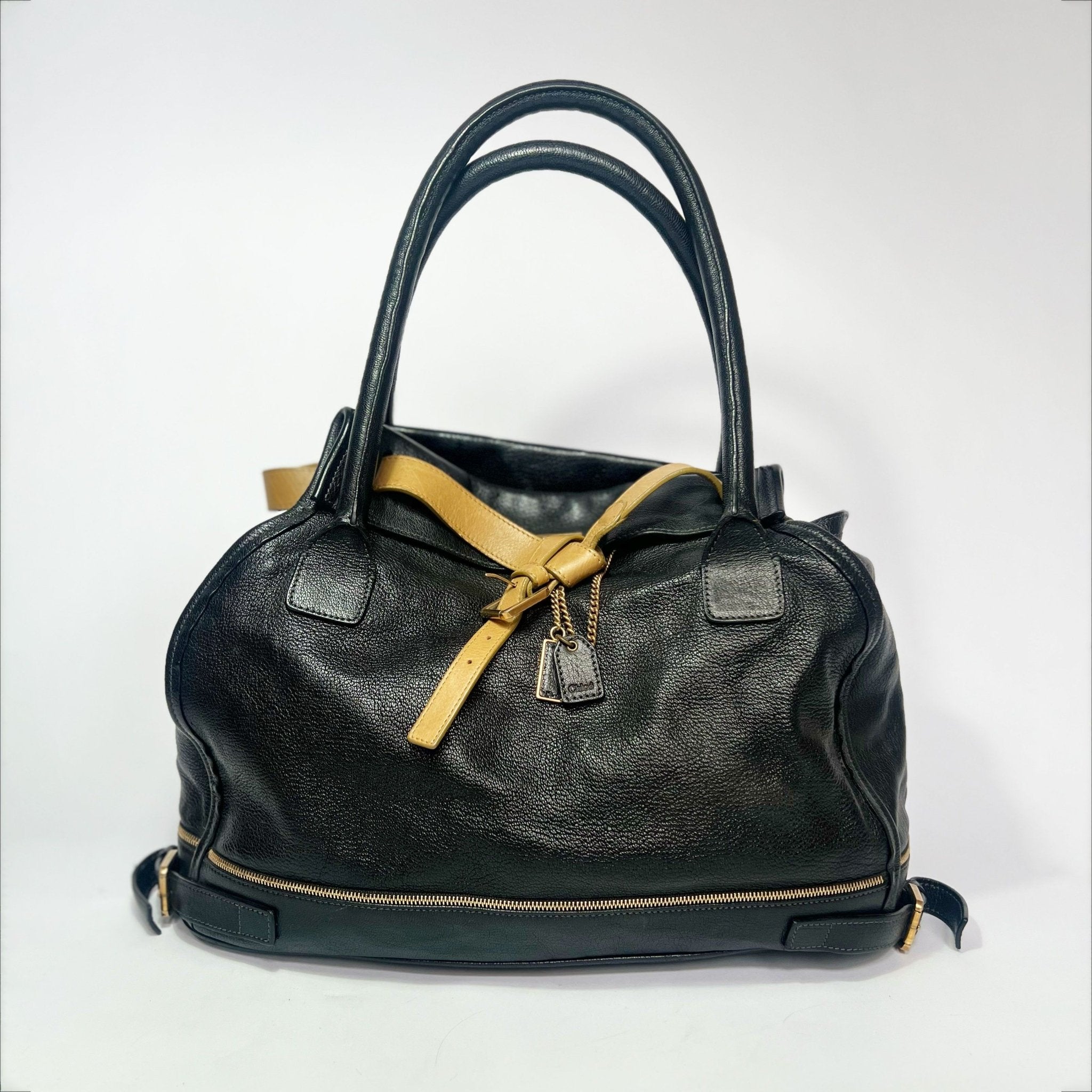 Vintage Chloé Marlow Leather Tote Bag with Belt in Black – Confessions of a Hoarder Vintage