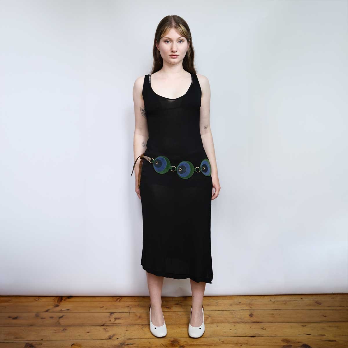 00's Black Sheer Slip Dress with Asymmetric Hem - S – Confessions of a ...
